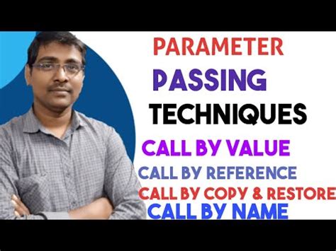 PROCEDURE CALLS PARAMETER PASSING TECHNIQUES PROCEDURES TYPES