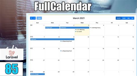 85 Como Instalar FullCalendar en la página principal del Sistema con