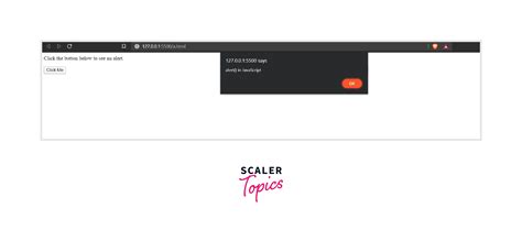 Alert In Javascript Scaler Topics
