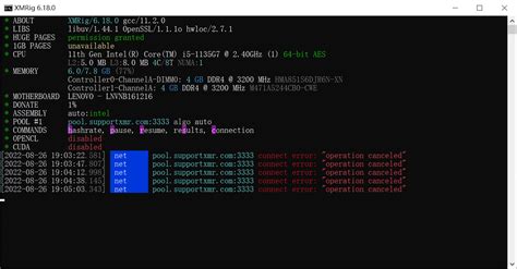 Connect Error Operation Canceled Issue 3110 Xmrig Xmrig GitHub