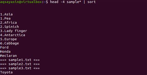 Linux Head Command With Examples