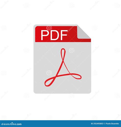 pdf file icon format pdf download document image button vector doc icon stock illustration