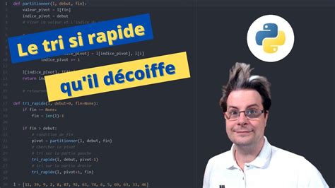 Algorithme De Tri Tri Rapide Quicksort YouTube