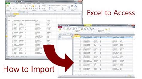 How To Import Excel Into Access Access To Excel How To Import Access