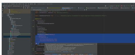 typescript angular add package to package json file make error in compile time in storemodule