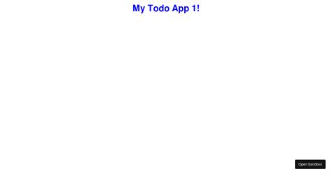 Simple Todo App With Vue Codesandbox