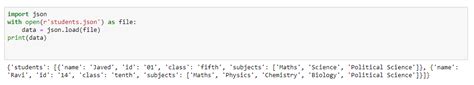 working with json in python tae