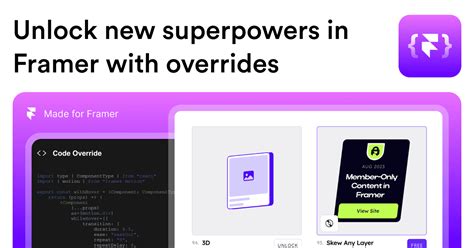 how to create stunning code overrides for framer easy framer overrides — powerful framer