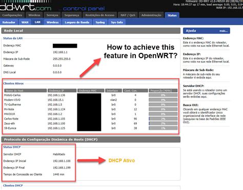 how to view active clients on the lan in openwrt installing and using openwrt openwrt forum