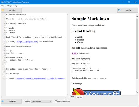 Markdown Converter For Pc Converts Markdown Documents To Html