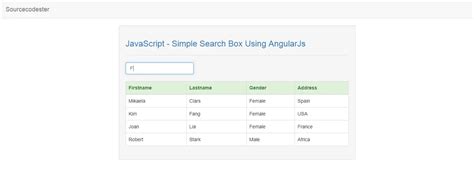 javascript simple sorting data using angularjs free source code