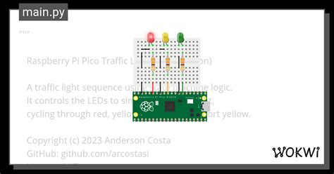Traffic Light Wokwi ESP32 STM32 Arduino Simulator