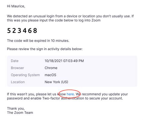 通过一次性密码 OTP 验证账户 Zoom Support