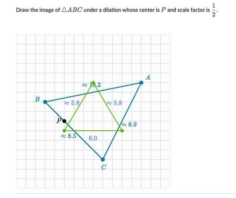 draw the image of abcd under dilation using the cente