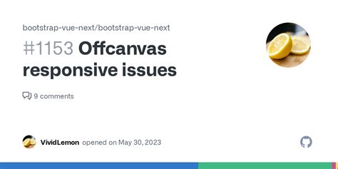 Offcanvas Responsive Issues Issue Bootstrap Vue Next