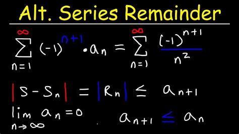 alternating series estimation theorem