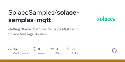 GitHub SolaceSamples Solace Samples Mqtt Getting Started Samples For