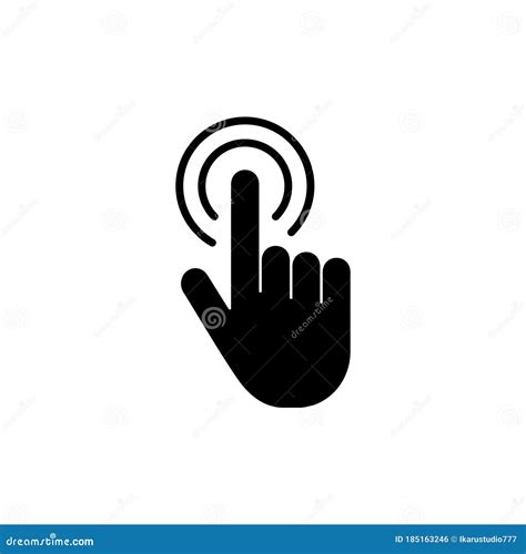 Hand Cursor Icon Click Hand Click Icon Stock Vector Illustration Of