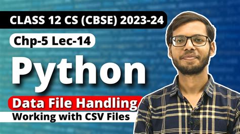 File Handling In Python Working With CSV Files Class 12 Python