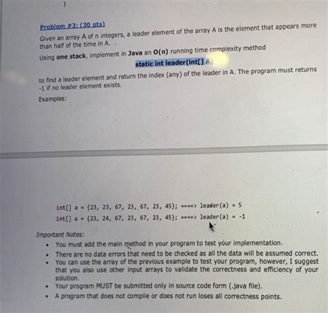 solved problem 31 30pts given an array a of n integers a