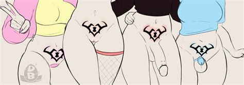 Rule 34 2futas 2girls Balls Belly Belly Button Big Breasts Big Penis Bottomless Chastity