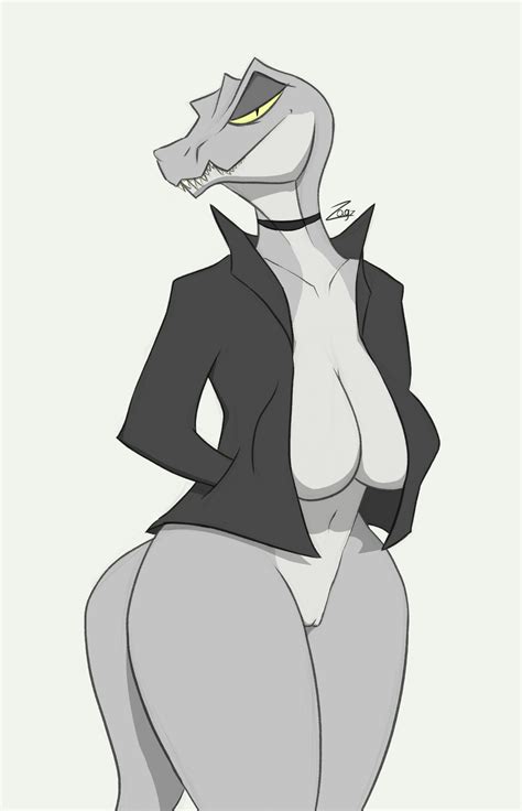 Rule 34 Anthro Baryonyx Big Breasts Bottomless Bottomless Female Breasts Choker Cleavage