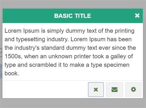 Versatile Modal Style Dialog Plugin With JQuery AllSIGE MessageBox
