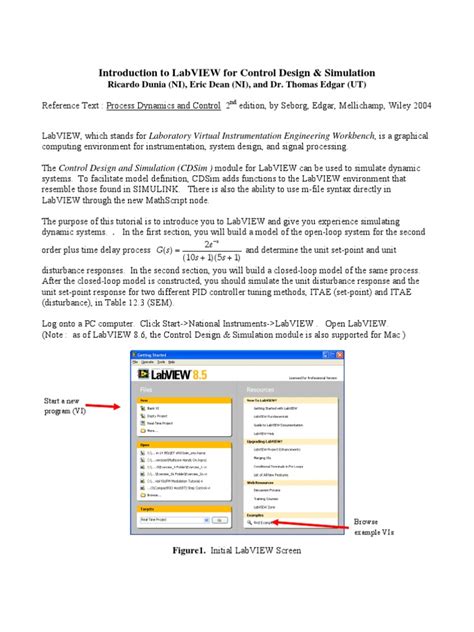 simulating dynamic systems using labview an introduction to modeling open loop and closed loop
