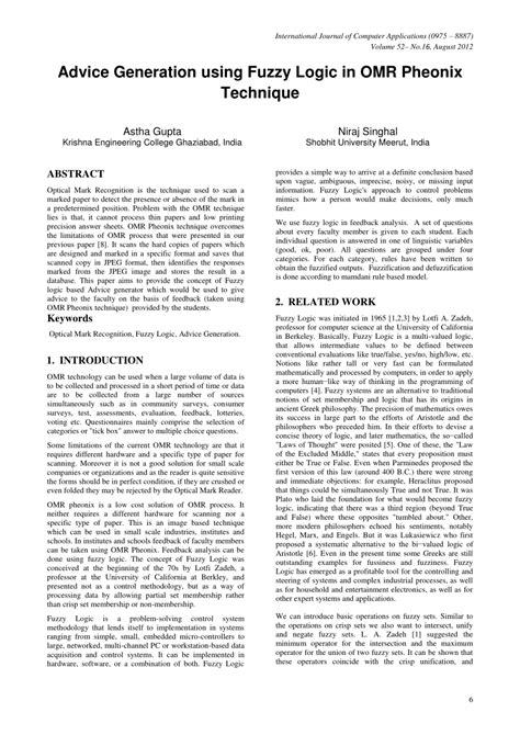 pdf advice generation using fuzzy logic in omr pheonix technique