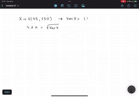 SOLVED A Continuous Random Variable X Is Uniformly Distributed Between