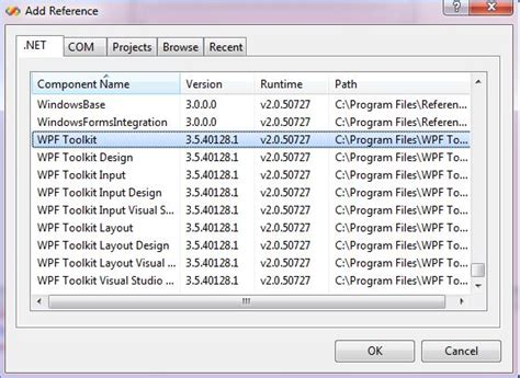 c how to style the top left corner of a wpf toolkit d