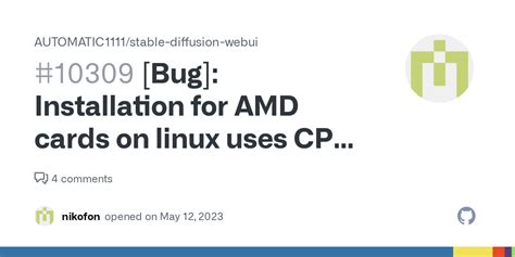 Bug Installation For AMD Cards On Linux Uses CPU Instead Of GPU