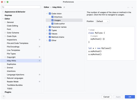 Inlay Hints PyCharm Documentation