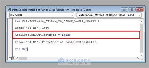 Run Time Error 1004 PasteSpecial Method Of Range Class Failed 4