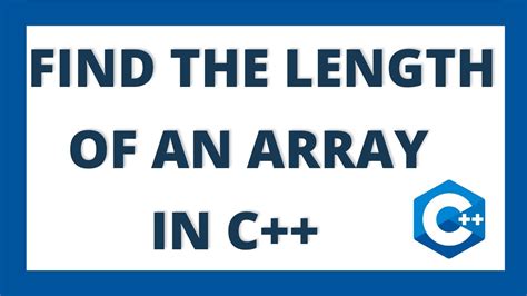 how to find length of array in c easiest way using sizeof operator youtube