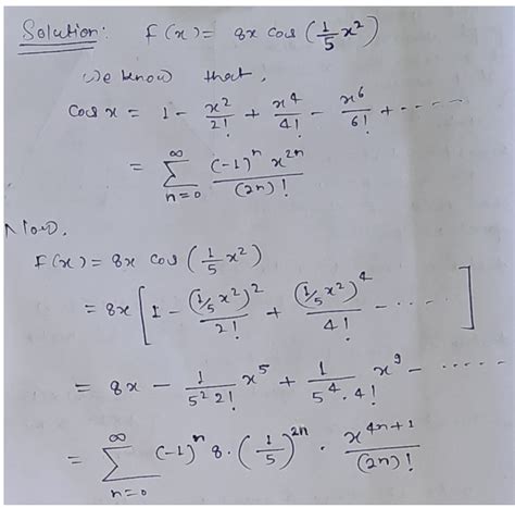 [solved] use a maclaurin series in this table to obtain the maclaurin course hero