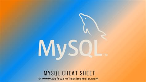 comprehensive mysql cheat sheet for quick reference