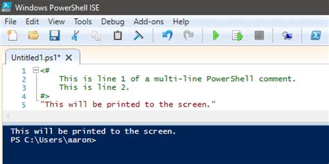 powershell comments give your script context