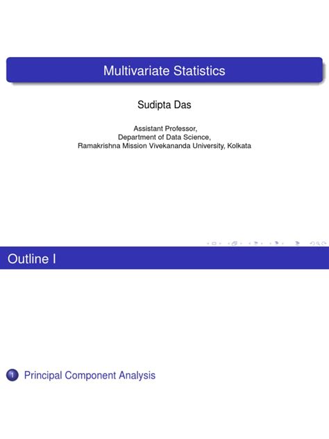 multivariate statistics pca pdf principal component analysis eigenvalues and eigenvectors
