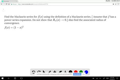 find the maclaurin series of f by any method and … solvedlib