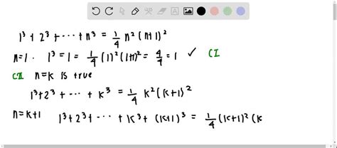 solved use the principle of mathematical induction to show that the given statement is true for