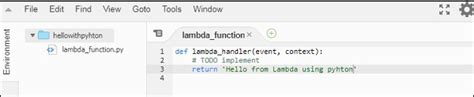 Ví dụ AWS Lambda Python