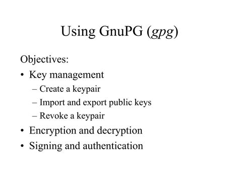ppt public key cryptography and gnupg powerpoint presentation free download id 2916537