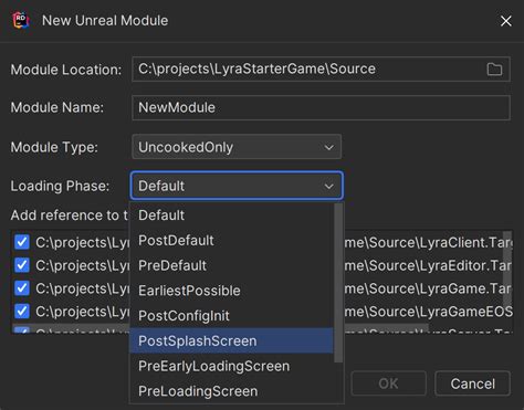 Create New Unreal Engine Entities JetBrains Rider Documentation