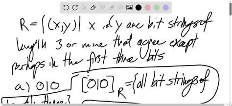 solved what are the equivalence classes of the bit strings in exercise 30 for the equivalence