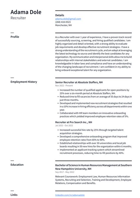 Google Recruiter Resume Examples ResumeCat