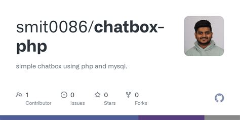 github smit0086 chatbox php simple chatbox using php and mysql