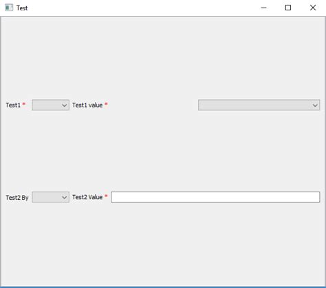 Python How To Align 2 QVBoxLayout In QHBoxLayout With 50 Area Each