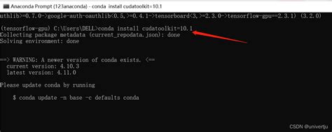 tensorflow安装步骤（gpu版本，anaconda环境下，windows10） anaconda安装tensorflow gpu对应python3 8 csdn博客