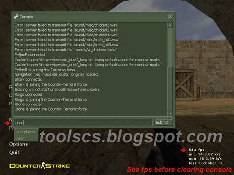 Console Clearing Tip For Getting High Fps In Counter Strike 1 6 No Lag
